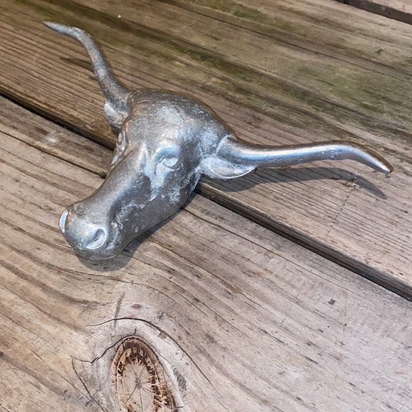 Vintage | Other | Retro Metal Longhorn Pewter Steer Head 9in X 4 In ...